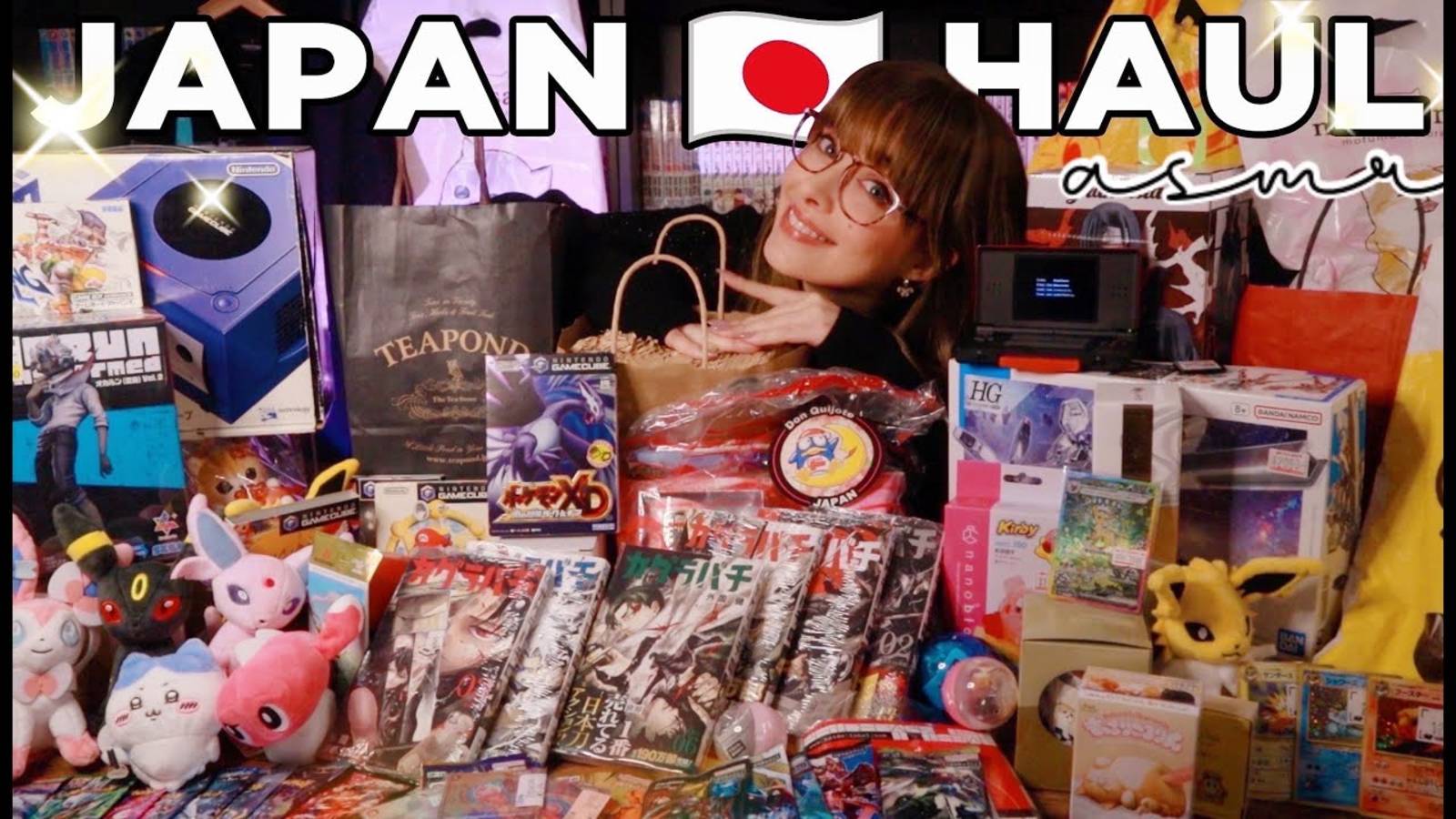 [Rainessa ASMR] Japan Souvenir Show & Tell! Video Games, Manga, Trading Cards, Gachapon & More!