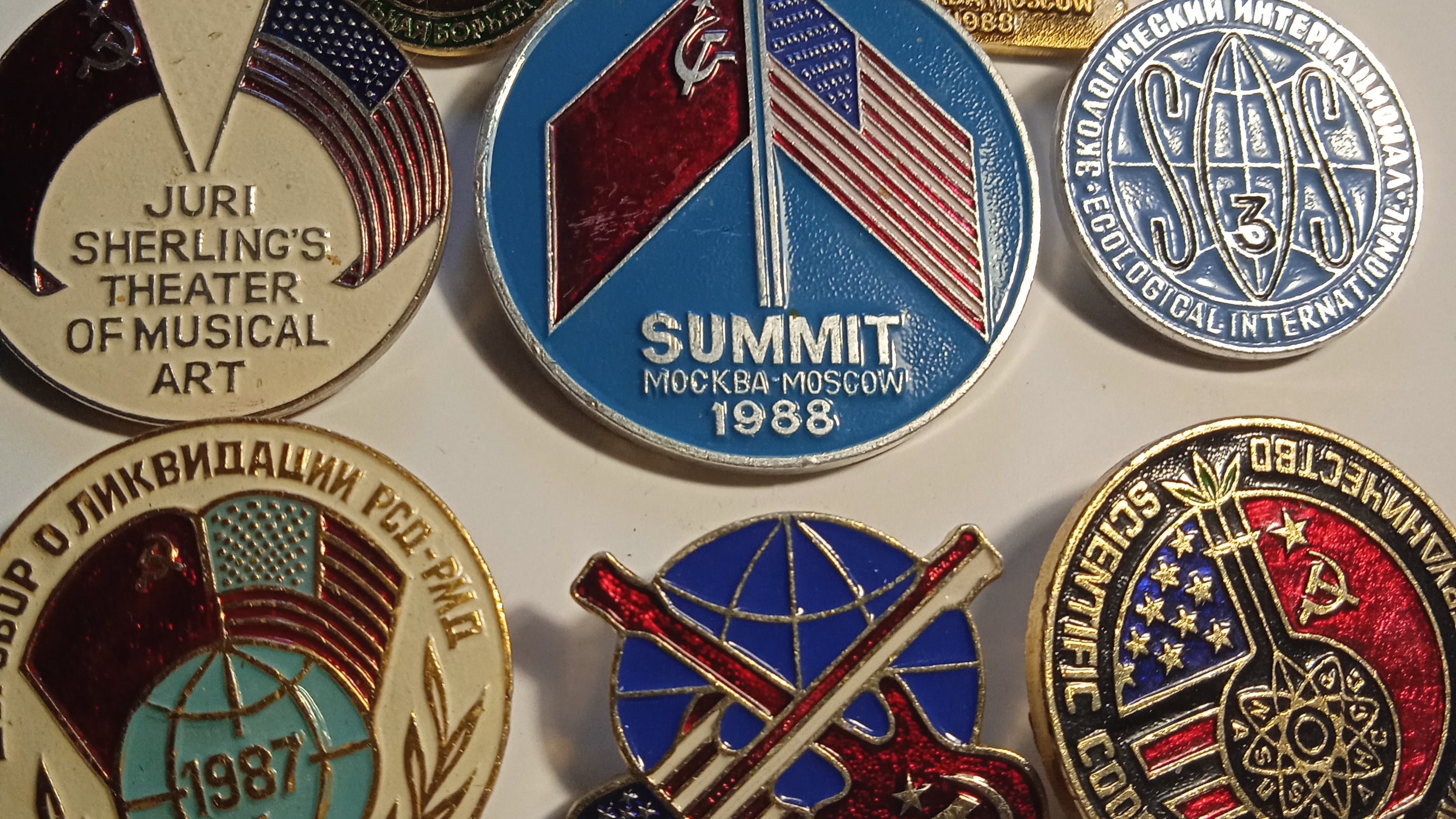 Значки СССР. Америка-СССР