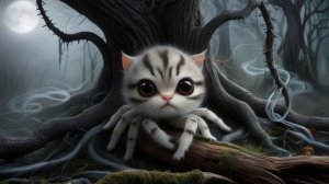 Милые котята паучки