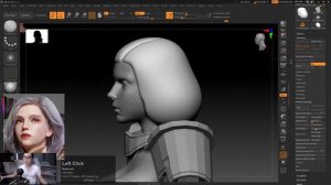 51 HAIR blockout trên Zbrush