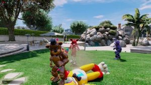 ANIMATRONICS MOVIE VS FNAF Security Breach RUIN ASSOMBRADOS? | GTA V Five Nights at Freddy's