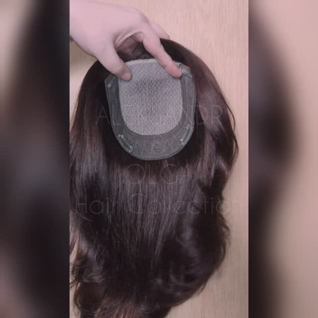 ПОЛУ-ПАРИК combo - на моно (с имитацией кожи головы) #полупарик #натуральныйпарик #изделияизволос