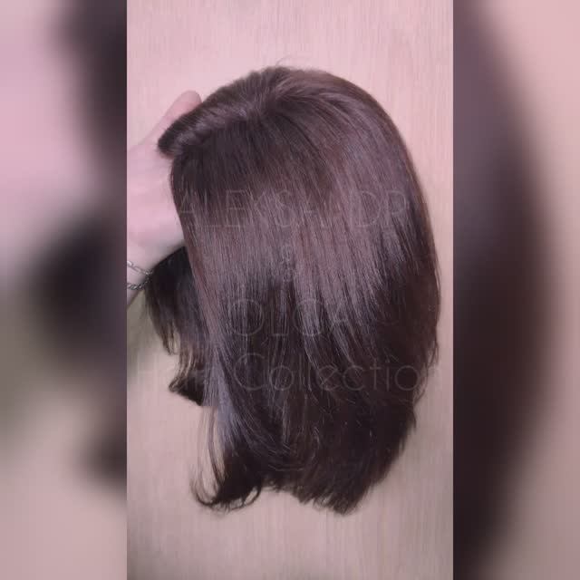 ПОЛУ-ПАРИК combo - на моно (с имитацией кожи головы) #полупарик #натуральныйпарик #изделияизволос