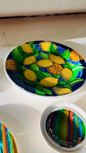 Декоративные тарелочки. Фьюзинг. Печь