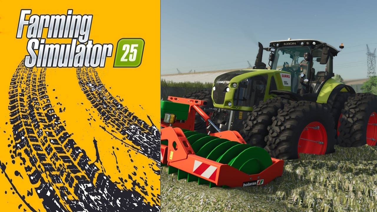 Прессование силосной ямы |  Claas Axion  |  Farming Simulator 25 🐄🌻🌽