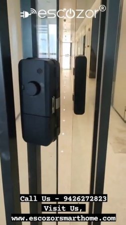 Smart Glass Door Lock by Escozor