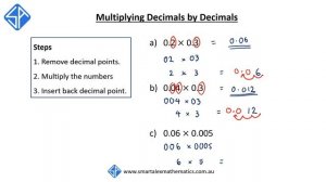 How to Multiplying Decimal by Decimal by Moving Decimal Points