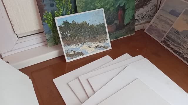 Гризайль. Урок 1. Холст на картоне (ДВП) своими руками