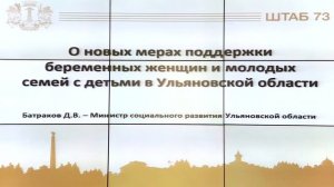 Прямая трансляция заседания штаба по комплексному развитию Ульяновской области 21 апреля 2025 года