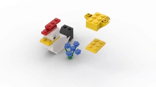 LEGO. Как построить Пасхальных цыплят из лего. Полибег 1264 #lego #tutorial #bricklady