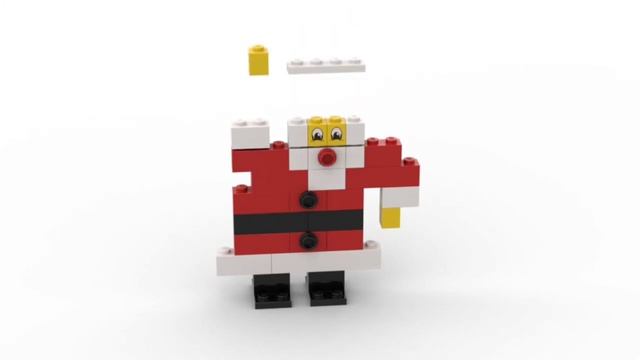 LEGO. Как построить Санта-Клауса на рождество из лего. Полибег 40001 #lego #tutorial #bricklady
