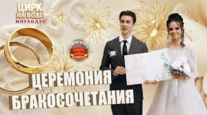 Церемония бракосочетания артистов цирка на воде "Мирандус"