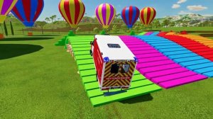 TRANSPORTING DACIA, RANGE ROVER, BMW, VOLVO, VOLKSWAGEN, MERCEDES POLICE CARS WITH MAN TRUCK FS22