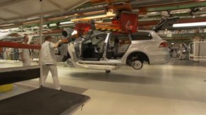 VW Passat Factory of Emden Germany  Press shop  paint shop pre assembly, final check up
