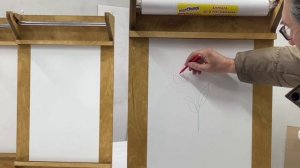 Настенная доска для рисования и заметок с держателем рулона