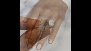 1.5 ct Radiant Cut Diamond Double Edge Halo Engagement Ring
