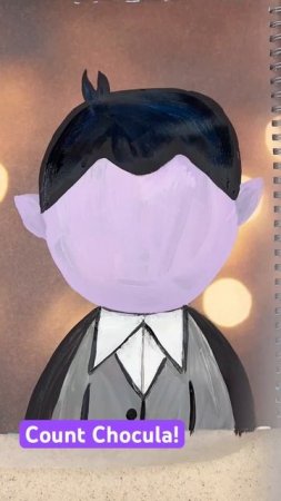 Halloween drawings | Halloween Painting of Child Dressed in a Count Dracula 🧛♂️ Costume #halloween
