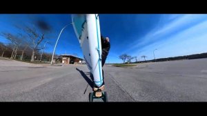 I rigged my WINDCARVER board into a LAND WINDSURFER