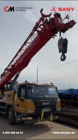 В работе Автокран Palfinger Sany STC250T5 в работе - Кран Sany 25 тонн - ООО "Строительные Машины"