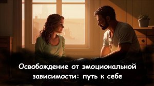Освобождение от эмоциональной зависимости: путь к себе