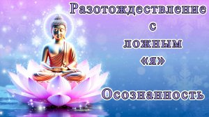 Разотождествление с ложным «я». Осознанность