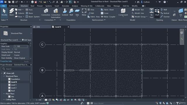 1.15. Shaft opening in Revit