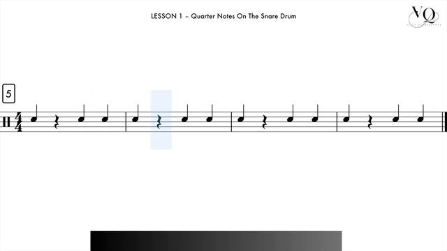 #lesson | Beginner Snare Drum Lesson 1: Mastering Quarter Notes  | VillyQuarterNote Drum Tutorials