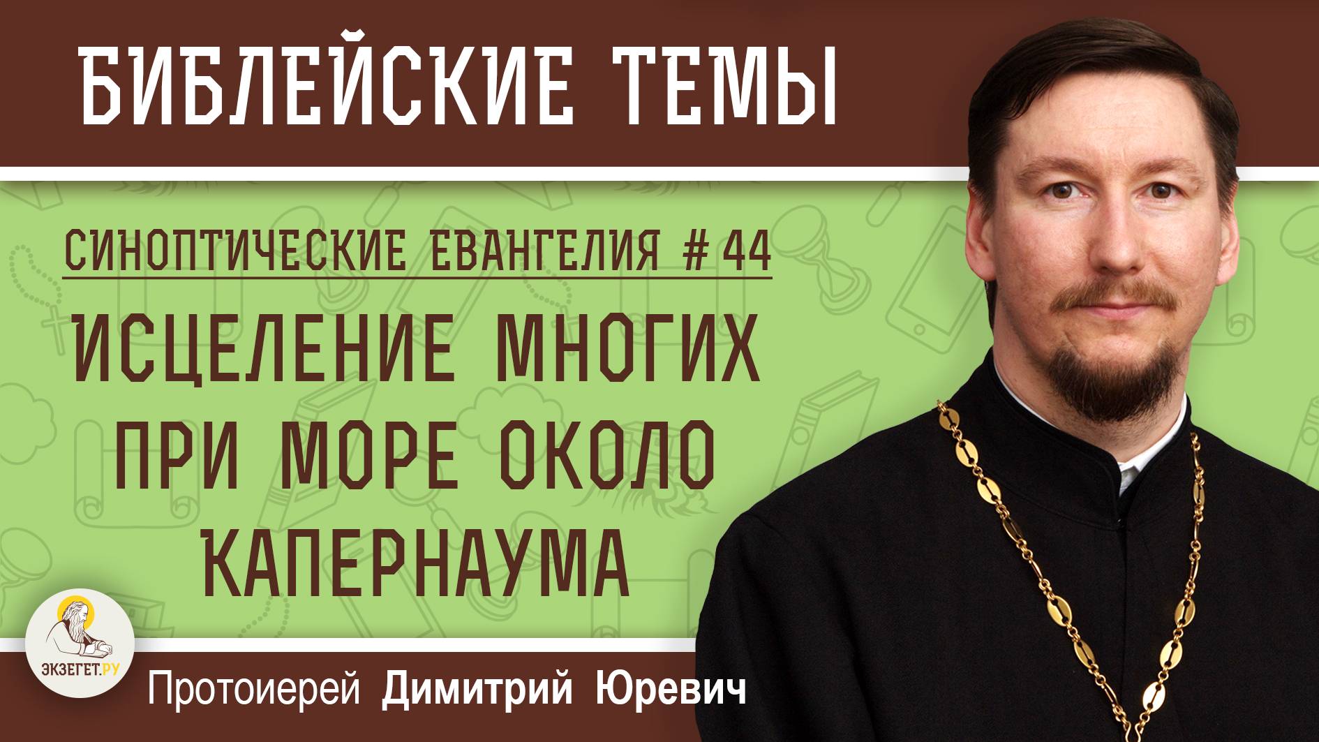 Синоптические Евангелия #44  Исцеление многих при море около Капернаума. Протоиерей Димитрий Юревич