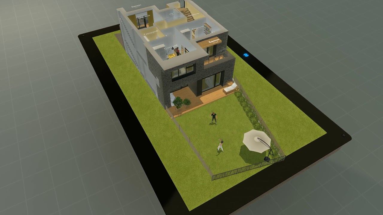 Голографический стол NettleBox. Проект: Таунхаус-квартал