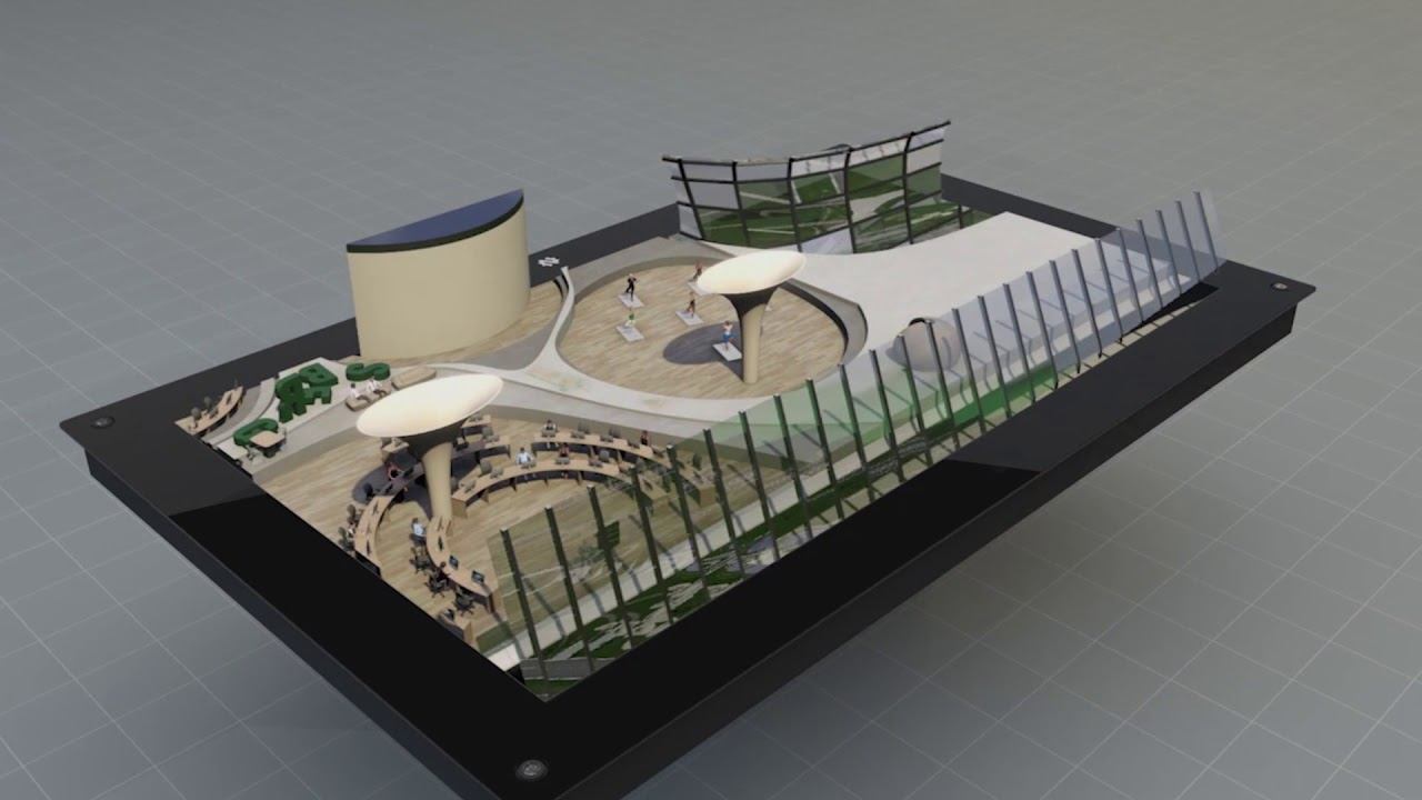 Голографический стол NettleBox. Проект: Технопарк Sberbank