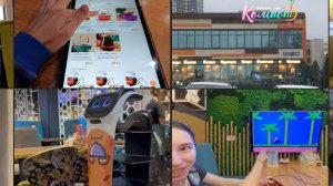 Роботы официанты 🦾  Кафе Компот - самое крутое семейное кафе!😻 видеообзор г.Наб Челны #кудасходить