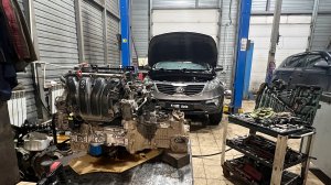 Спортейдж 3 сознательно куплен под ремонт мотора G4KD