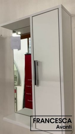 Шкаф-зеркало Francesca Eco 50 белый