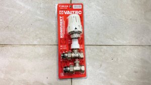 Комплект терморегулирующий VALTEC 1/2" прямой с термоголовкой