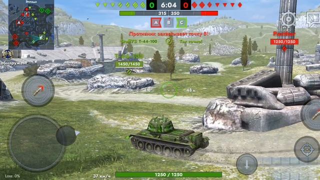 Танки блиц. Вдоль и поперёк. СССР 7 уровень