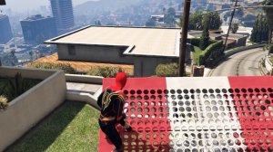 GTA 5 - Spiderman BMX Parkour Jumps (Euphoria Ragdolls) №2