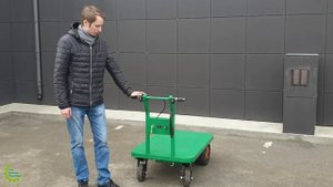 Платформенная электрическая тележка Фора