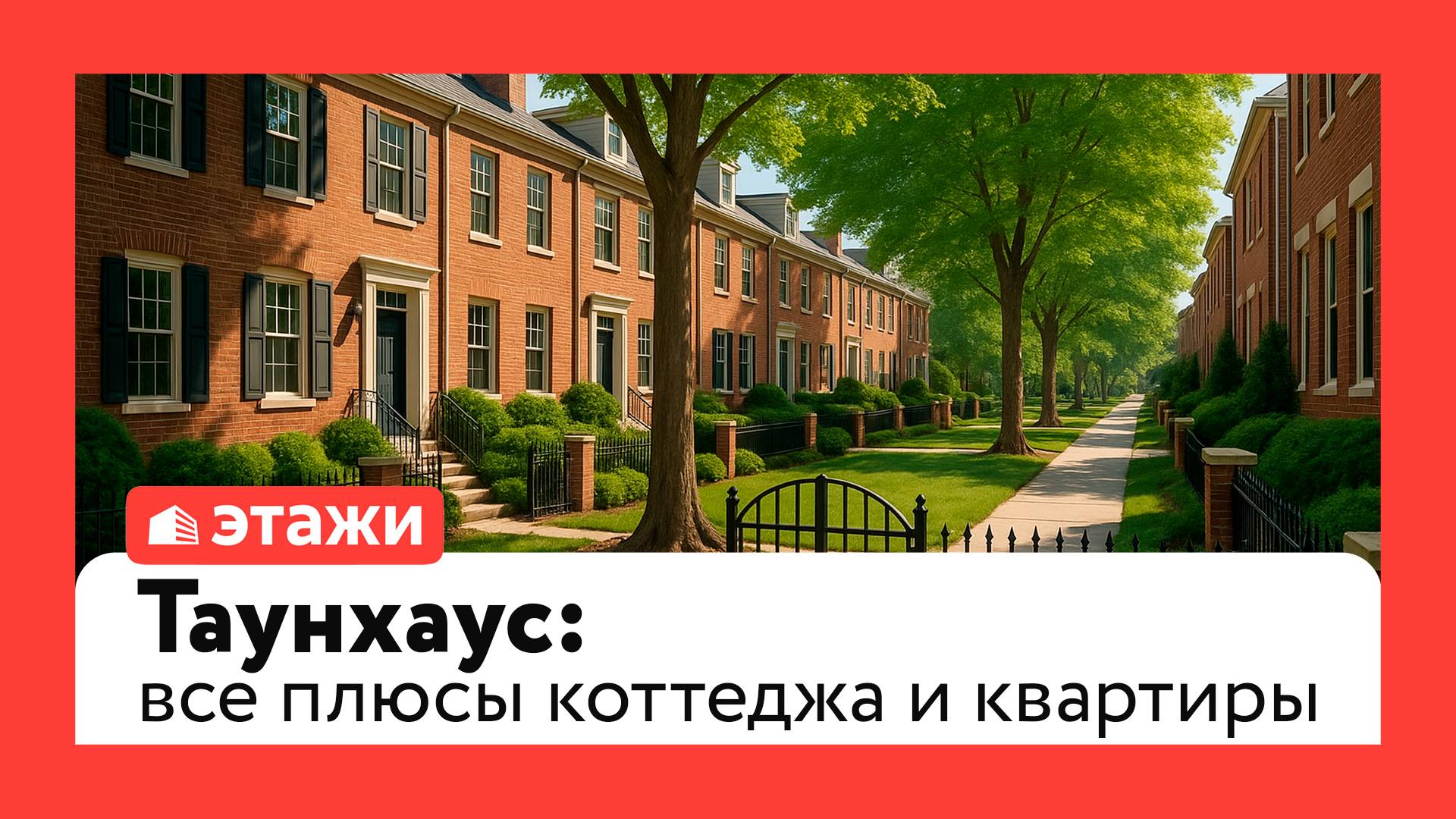 Таунхаус: все плюсы коттеджа и квартиры