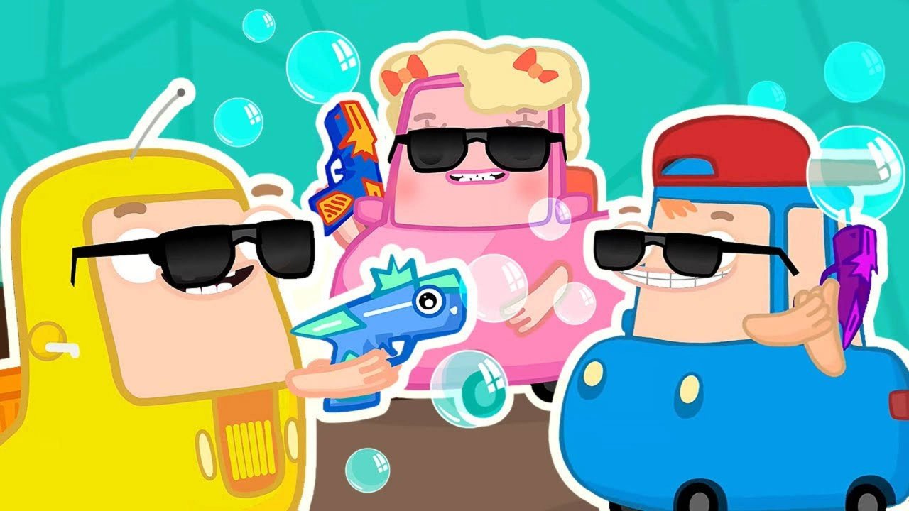 Автосемейка Вилзи — Кто украл колесо?! Играем в шпионов  Весёлые мультики для детей
