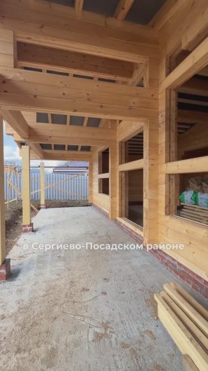Дом из клееного бруса по проекту «Руза 2»