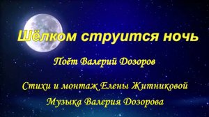 Шёлком струится ночь Поёт Валерий Дозоров стихи и монтаж Елены Житниковой музыка Валерия Дозорова