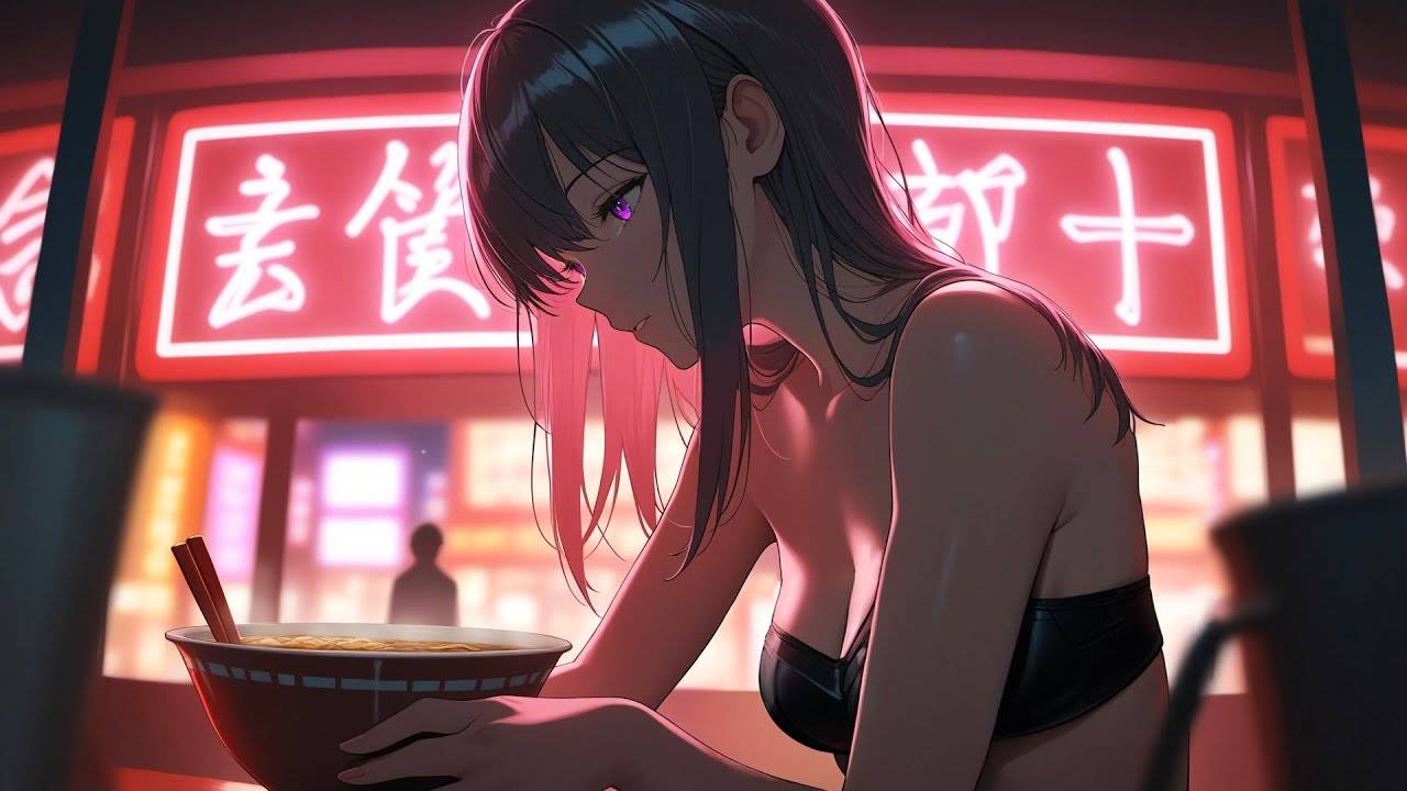 𝗠𝗶𝗱𝗻𝗶𝗴𝗵𝘁 𝗥𝗮𝗺𝗲𝗻 𝗜𝗻 𝗦𝗵𝗶𝗯𝘂𝘆𝗮   Urban Synthwave for gaming, focus, and relax