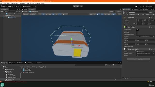 2 -Our First Building - The Supply Hut