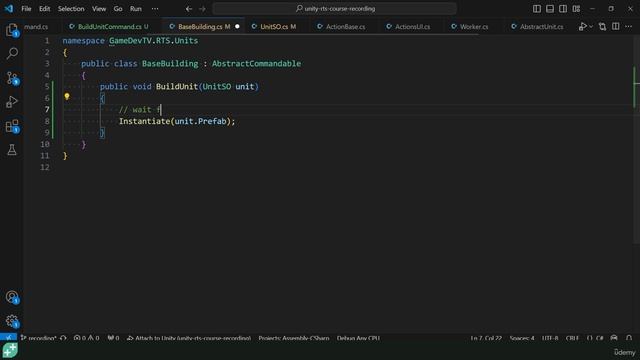 10 -The Build Unit Command