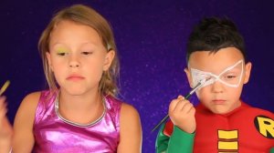Teen Titans Go Starfire and Robin Costumes and Makeup!
