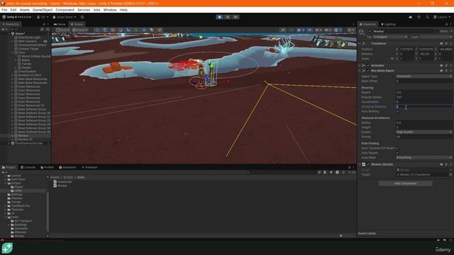 3 -The NavMeshAgent & Moving on a NavMesh