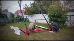 Монтаж уличных качелей Sv Sport Maxi