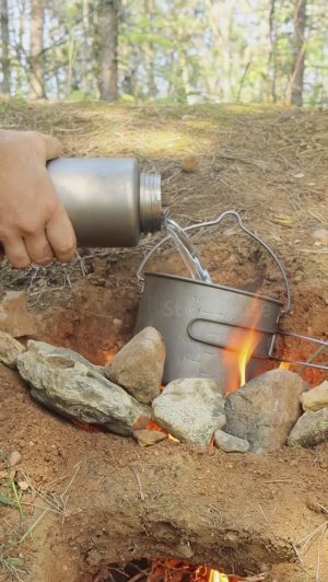 Бушкрафт в лесу - Отличная идея для костра