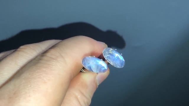 Лунный камень пара 6,12кт №211