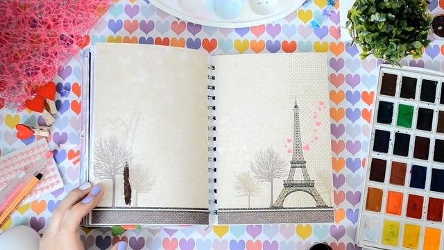 Как сделать разворот в ЛД на День Святого Валентина / DIY Valentine's Day